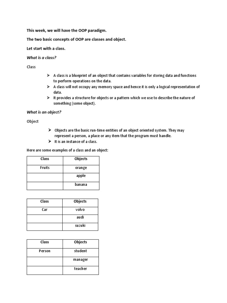 Week4 ClassEncapsulation PDF | PDF | Method (Computer Programming) | Class (Computer Programming)