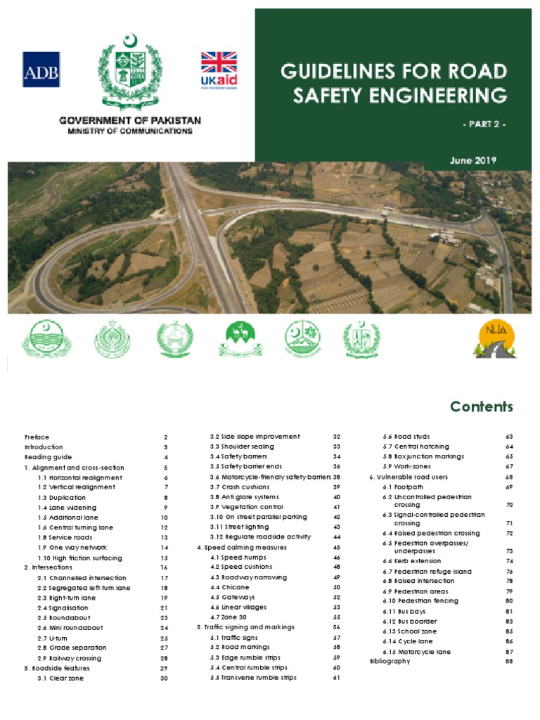 Road Safety Engineering Guidelines | PDF | Traffic | Road Traffic Safety
