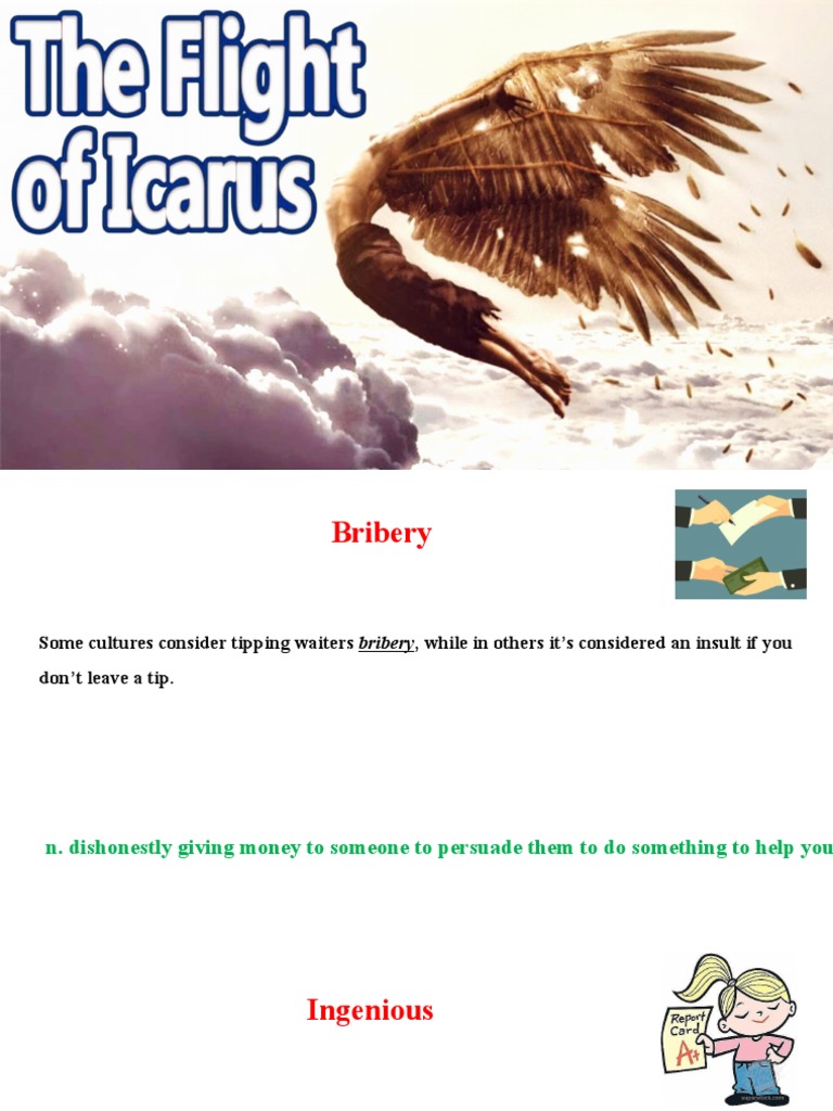 The Flight of Icarus Vocabulary List | PDF