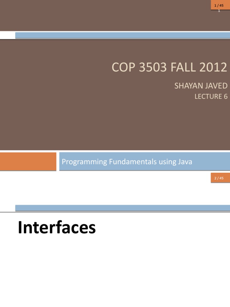 Interfaces: A Solution to the Multiple Inheritance Problem in Java ...