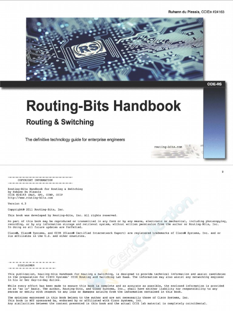 Routing-Bits Handbook CCIE R&S v4.3 PDF | PDF