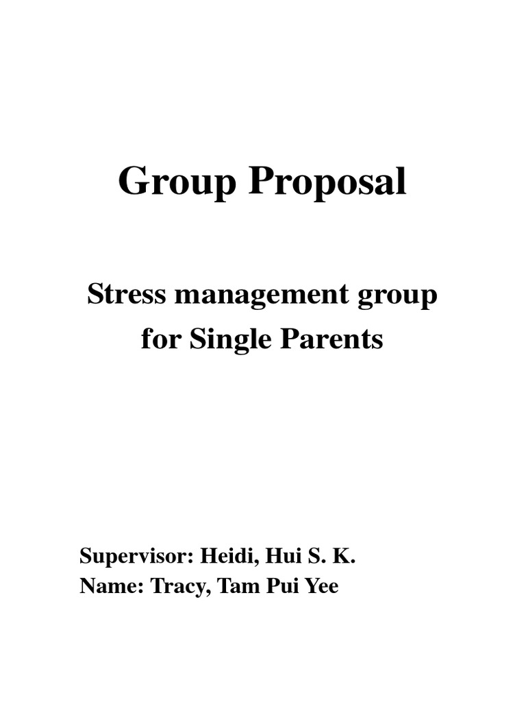 Group Proposal Sample Pdf Cognitive Therapy Rational Emotive Behavior Therapy