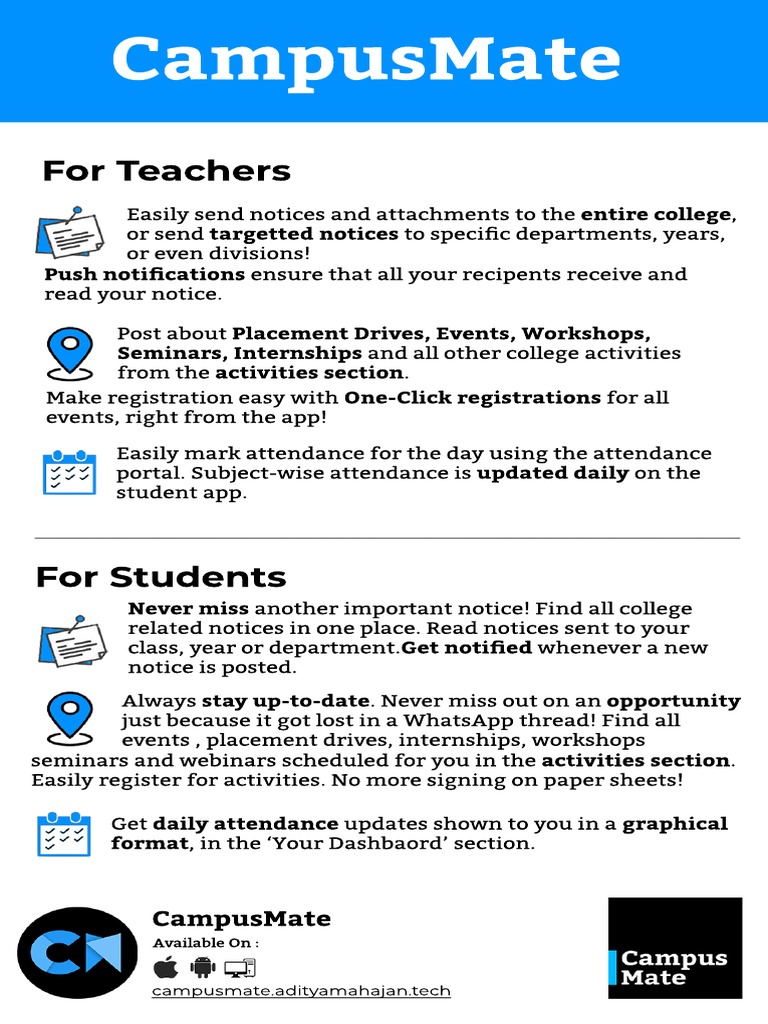 CampusMate Poster | PDF