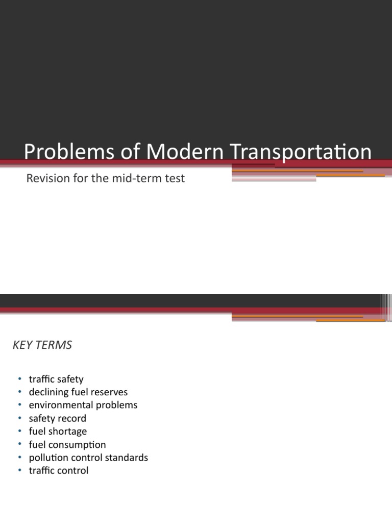 Module 11 Problems of Modern Transportation Prezentacija | PDF ...