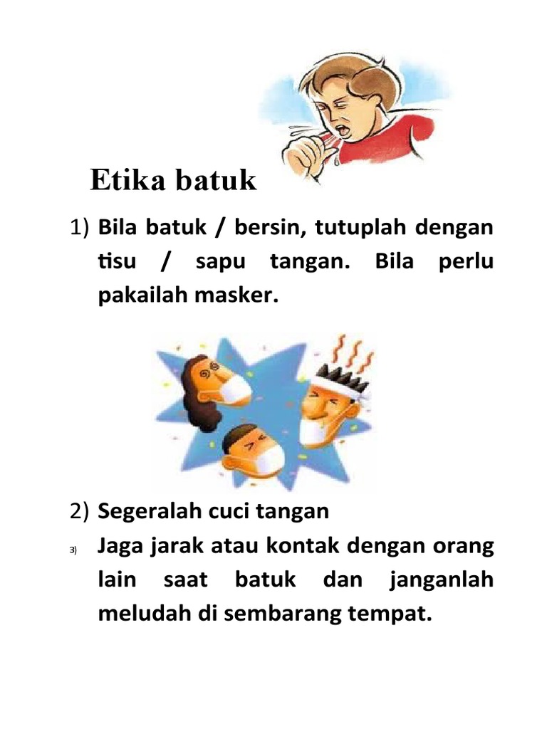 Panduan Etika Batuk dan Bersin | PDF