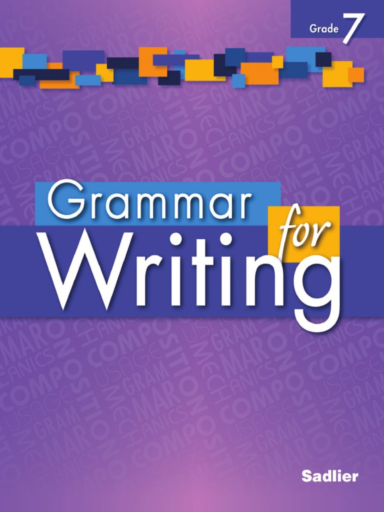 Grammar For Writing - Common Core Enriched Edition - Grade 7 | PDF ...