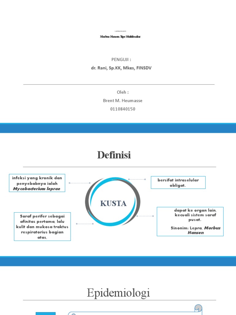 Kasus Morbus Hansen Tipe Multibasilar pada Pria Dewasa | PDF