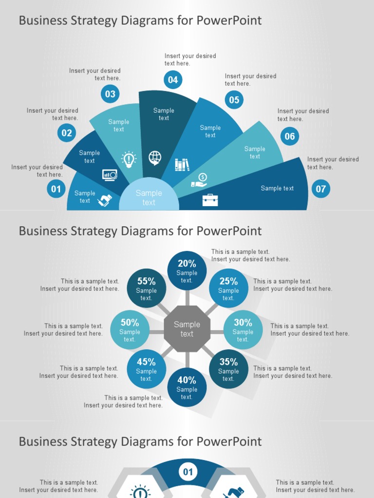Business Strategy Diagrams For Powerpoint: Sample Text | PDF | Coupon ...