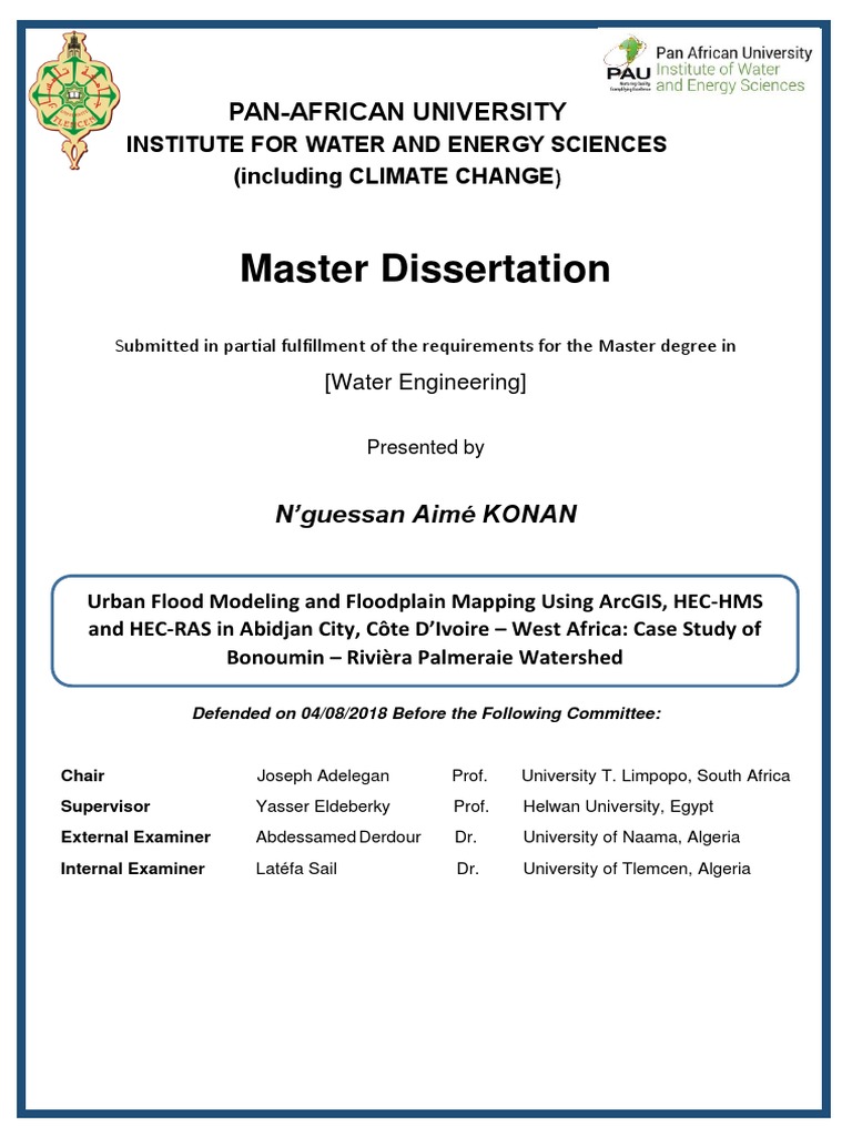 Master Thesis Final Konan | PDF | Flood | Surface Runoff