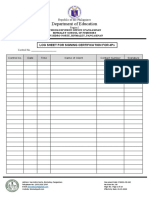 Log Sheets For Incoming Documents | PDF