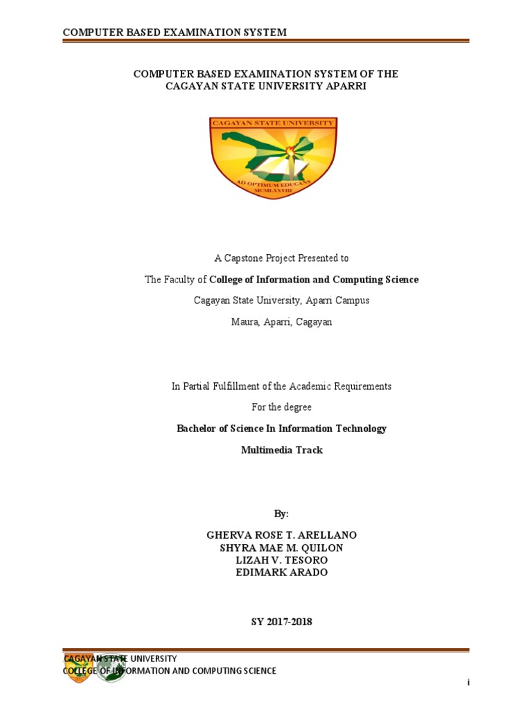 Computer Based Examination System of The | PDF | Standardized Tests ...