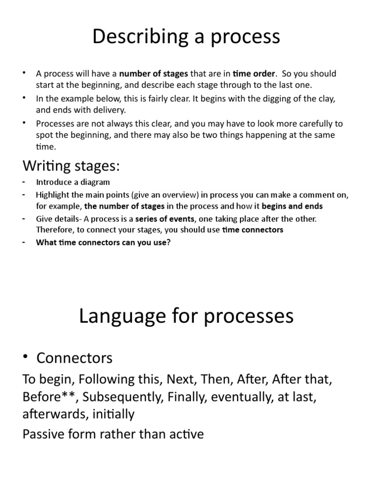 Describing A Process | PDF