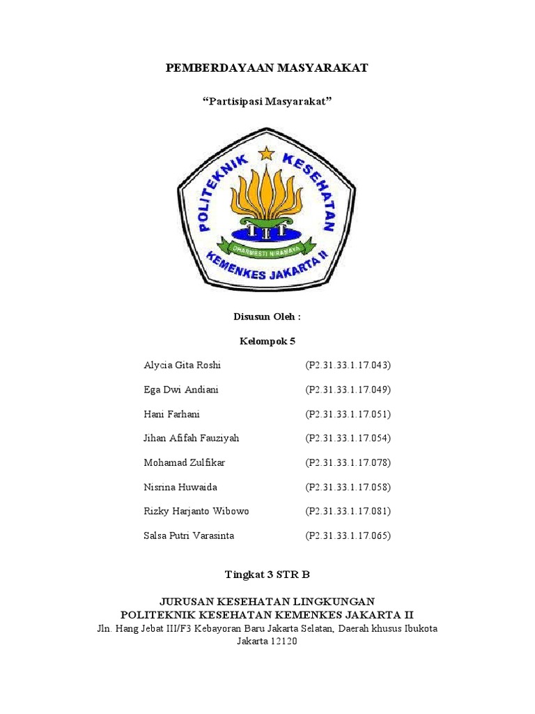 Kelompok 5 Makalah Partisipasi Masyarakat | PDF | Politik Kelompok 5 Makalah Partisipasi Masyarakat | PDF | Politik