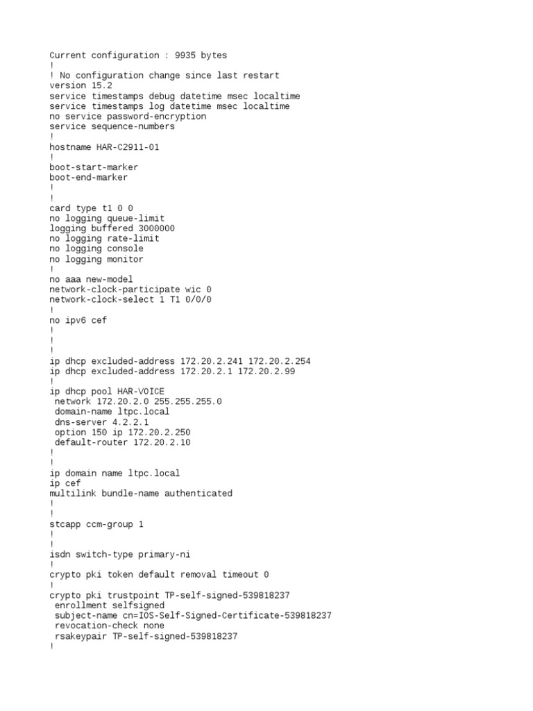 Cisco 2911 Router Configuration Guide | PDF | Voice Over Ip | Session ...