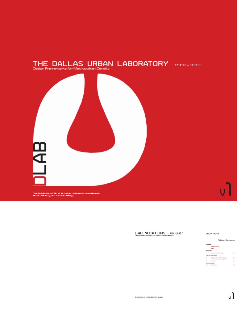 The Dallas Urban Laboratory - Design Frameworks For Metropolitan Growth ...