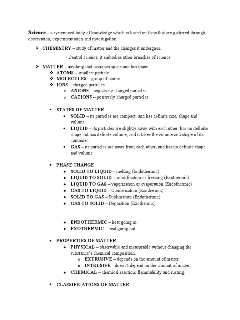 Gen Chem 1 Reviewer | PDF | Mole (Unit) | Atoms