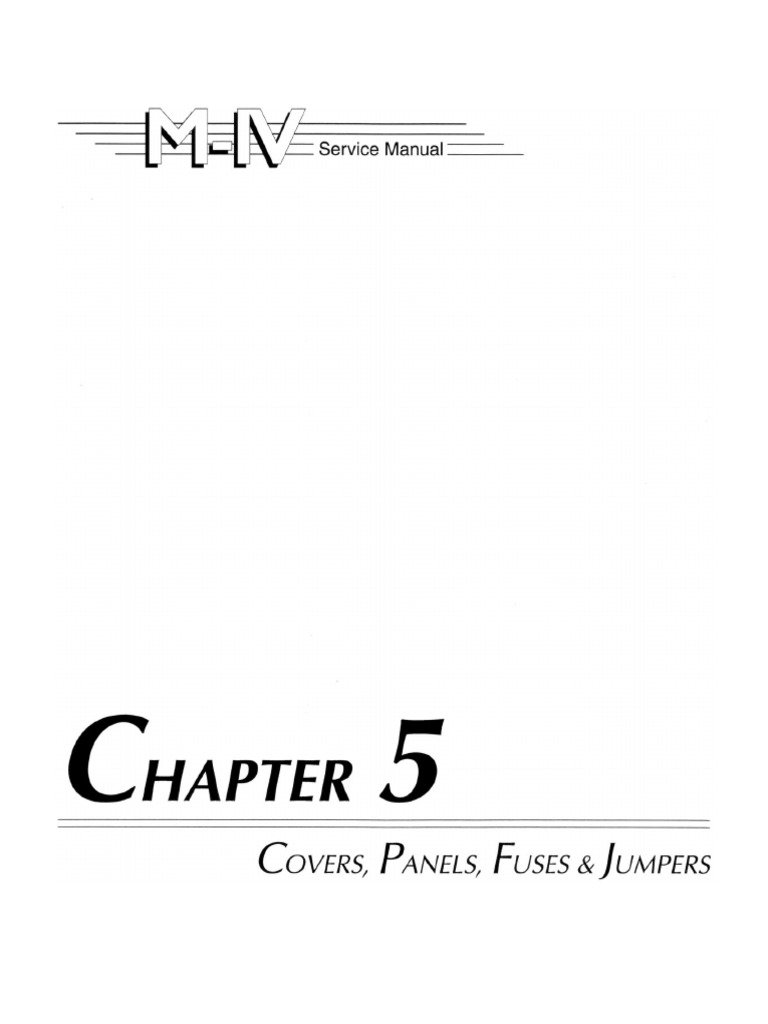 Lorad M-Iv Chapter 5 Covers, Panels, Fuses & Jumpers | PDF