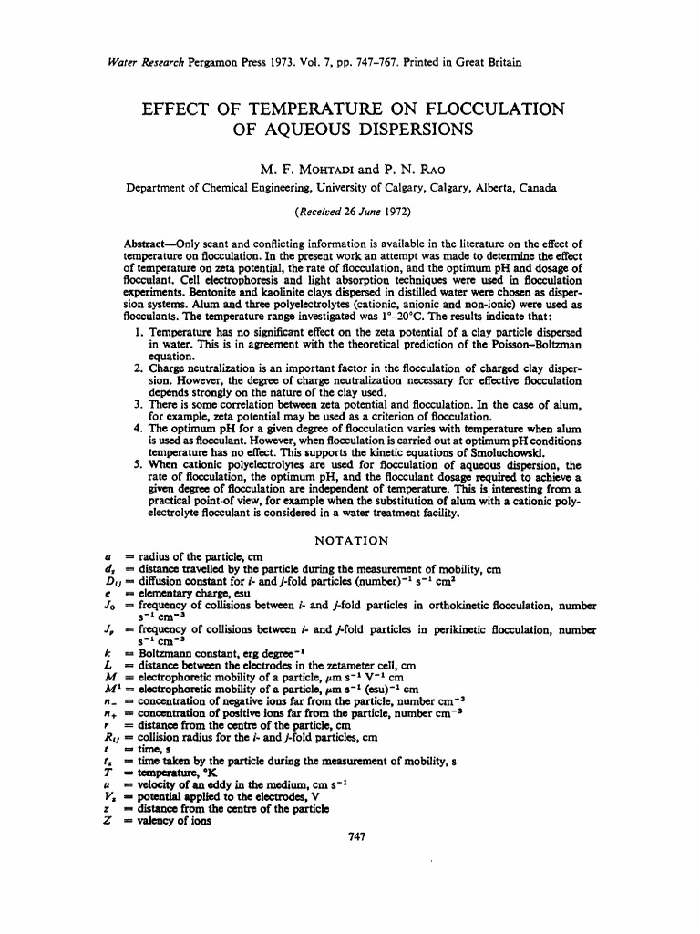 Flocculant Polymer PDF | PDF | Materials Science | Materials