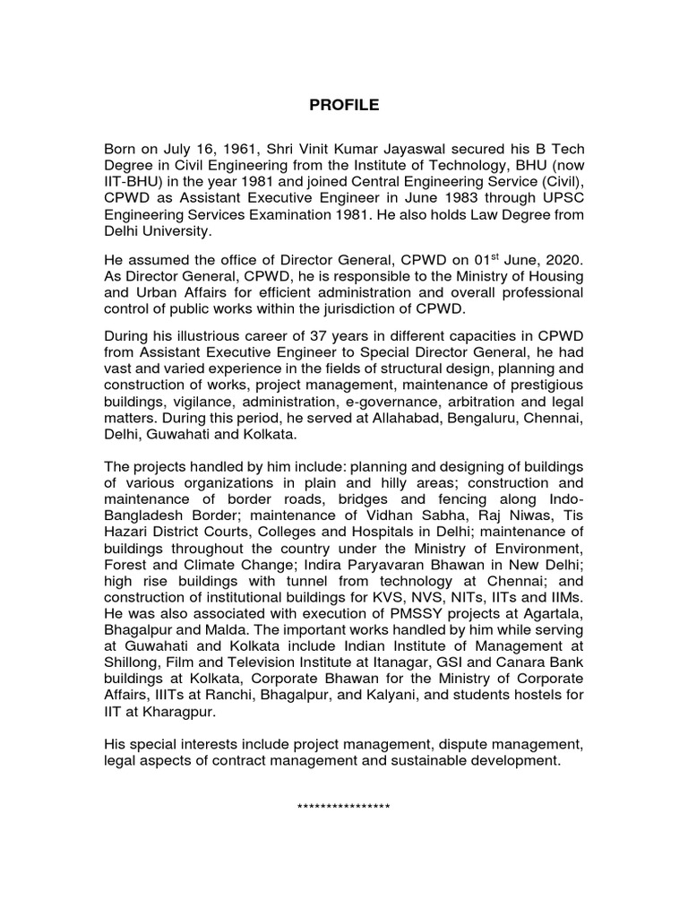 Profile | PDF