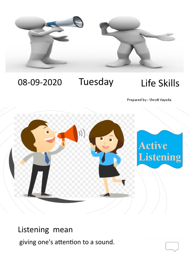 Active Listening Life Skills | PDF | Nonverbal Communication ...