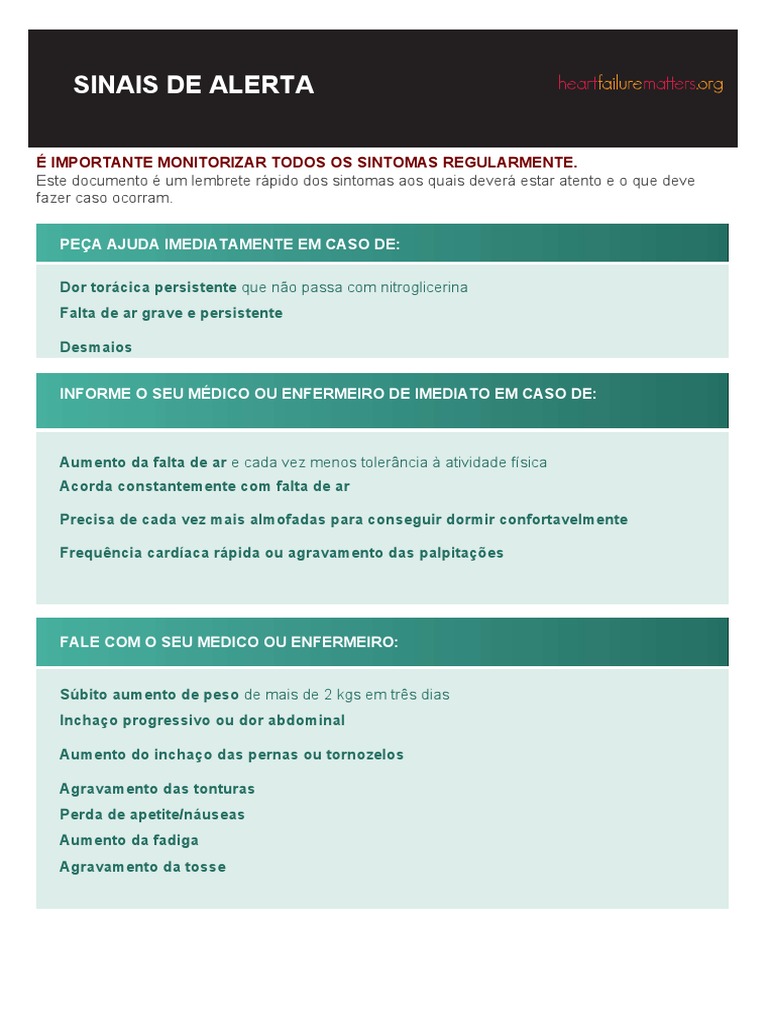 Sinais de Alerta PDF | PDF
