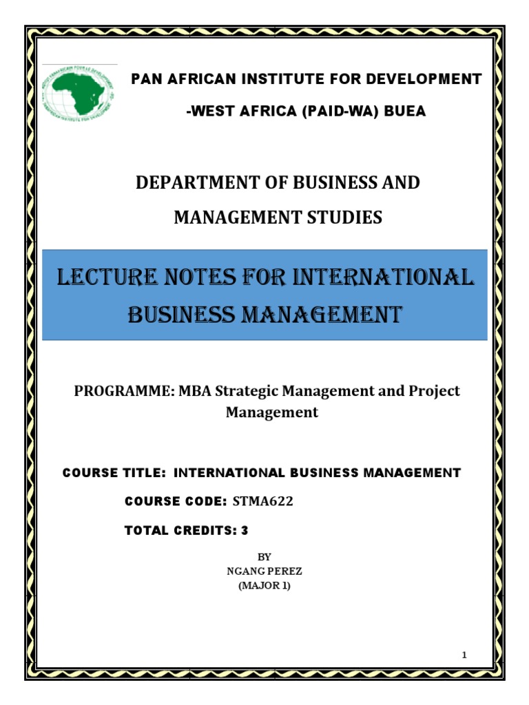Introduction To International Business | PDF | Globalization | Small ...