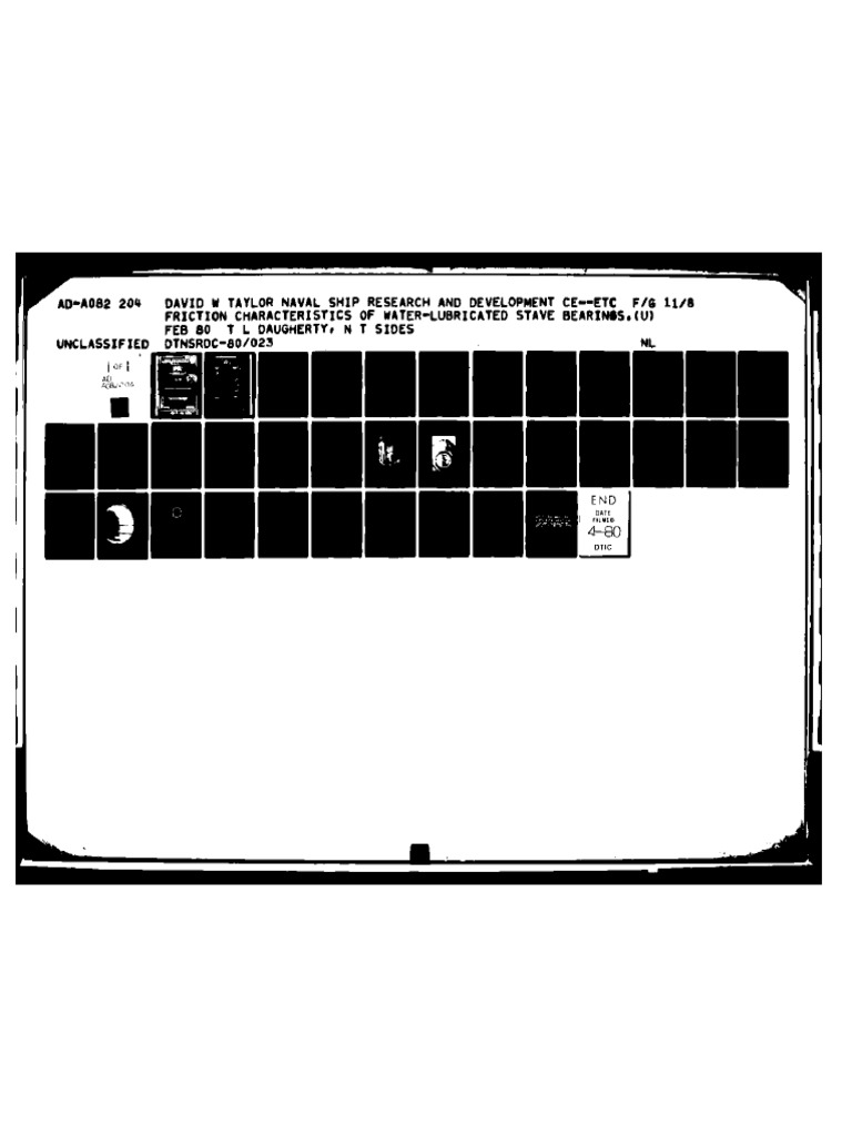 Friction Characteristics of Water-Lubricated Stave Bearings | PDF ...
