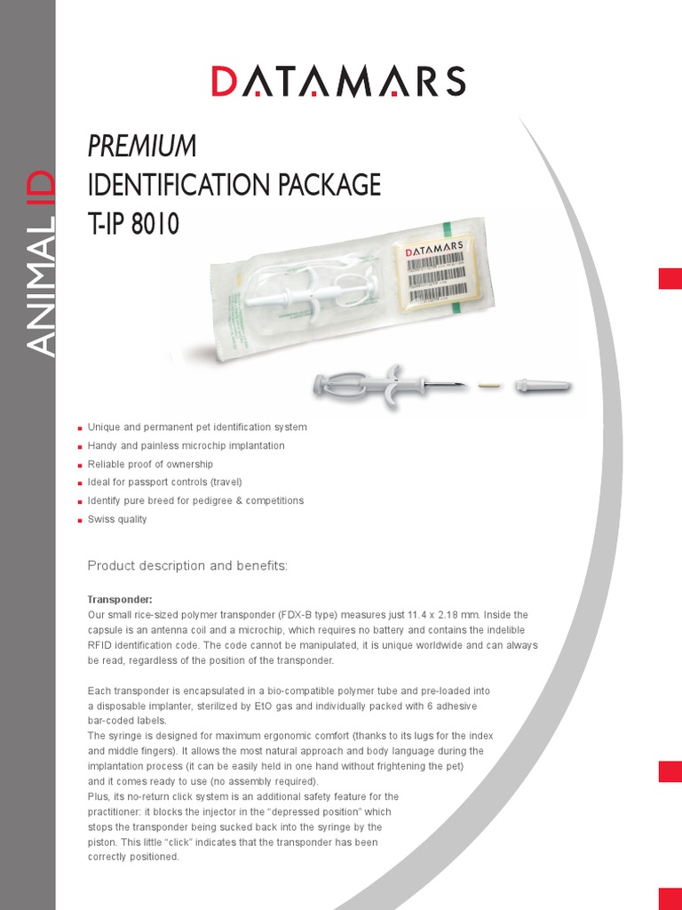 Datamars - Identification Package Polymer - e - Eu | PDF | Science ...