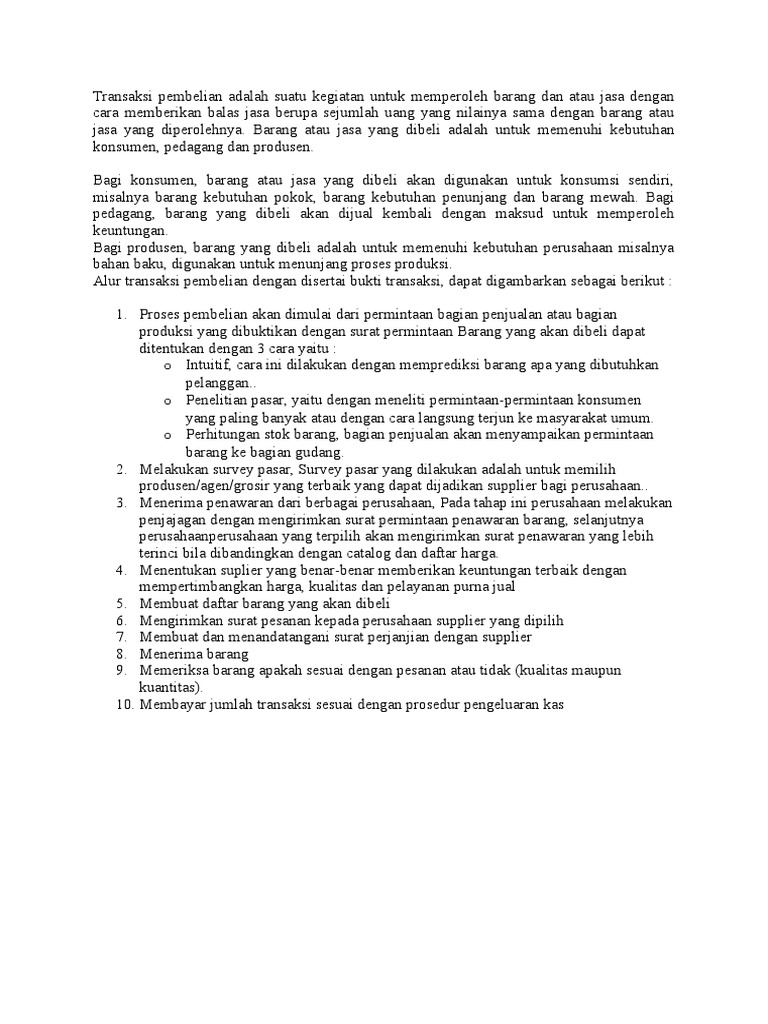 Materi RPP ALUR TRANSAKSI | PDF | Pengelolaan Keuangan & Uang