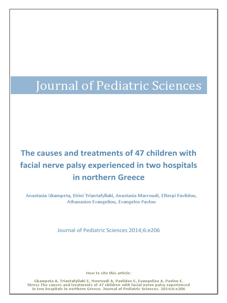 Journal of Pediatric Sciences | PDF | Infection | Human Diseases And ...