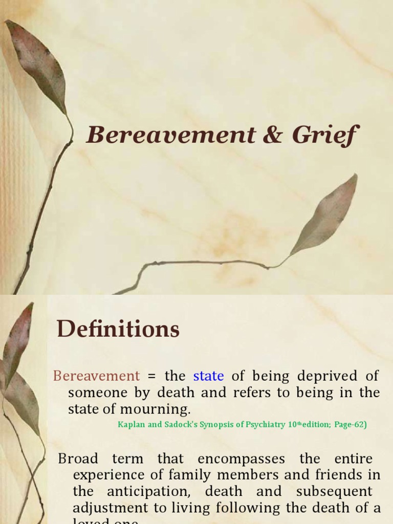 Understanding Bereavement and Grief | PDF | Grief | Mental Health