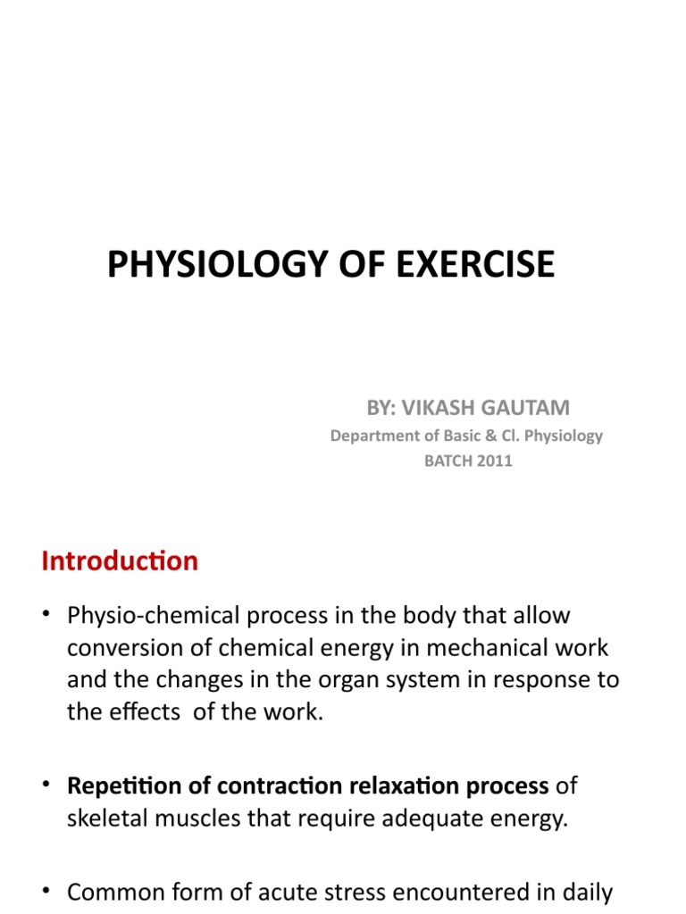 Physiology of Exercise | PDF | Muscle | Heart