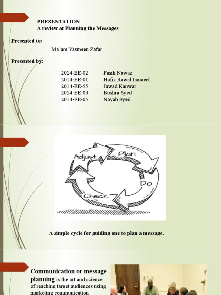 Presentation A Review at Planning The Messages Presented To | Download ...