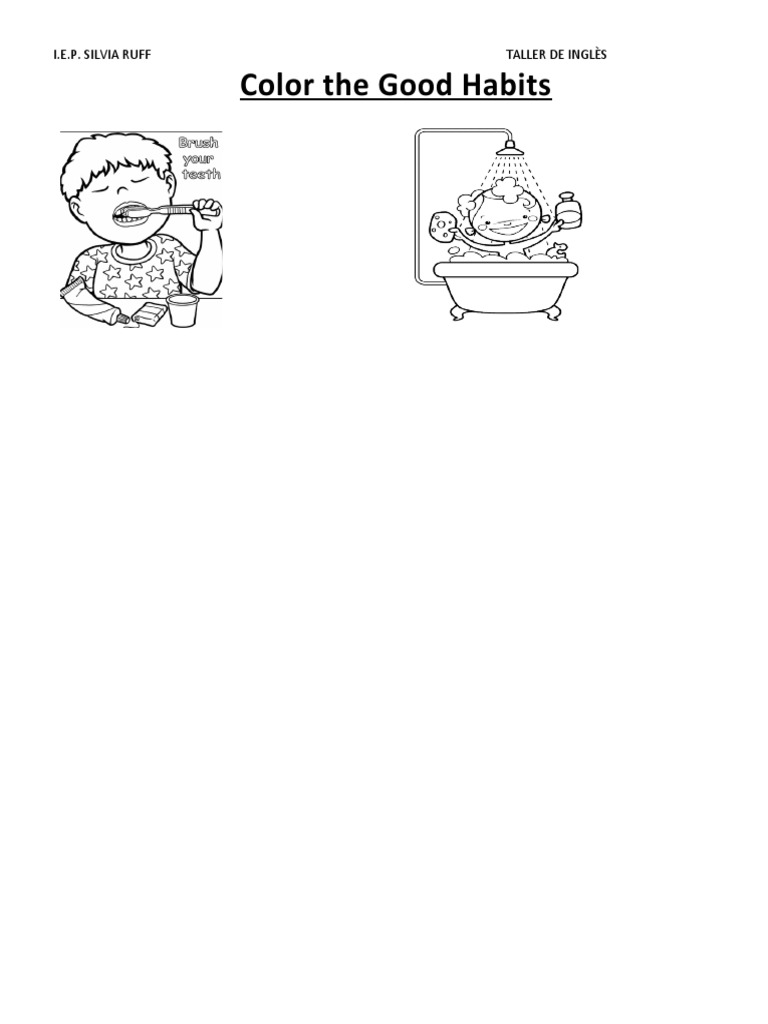 Color The Good Habits | PDF