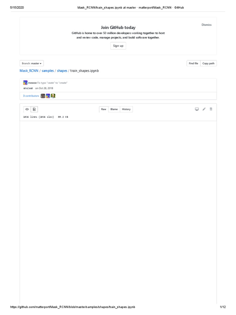 Mask - RCNN - Train - Shapes - Ipynb at Master Matterport - Mask - RCNN GitHub PDF | PDF ...