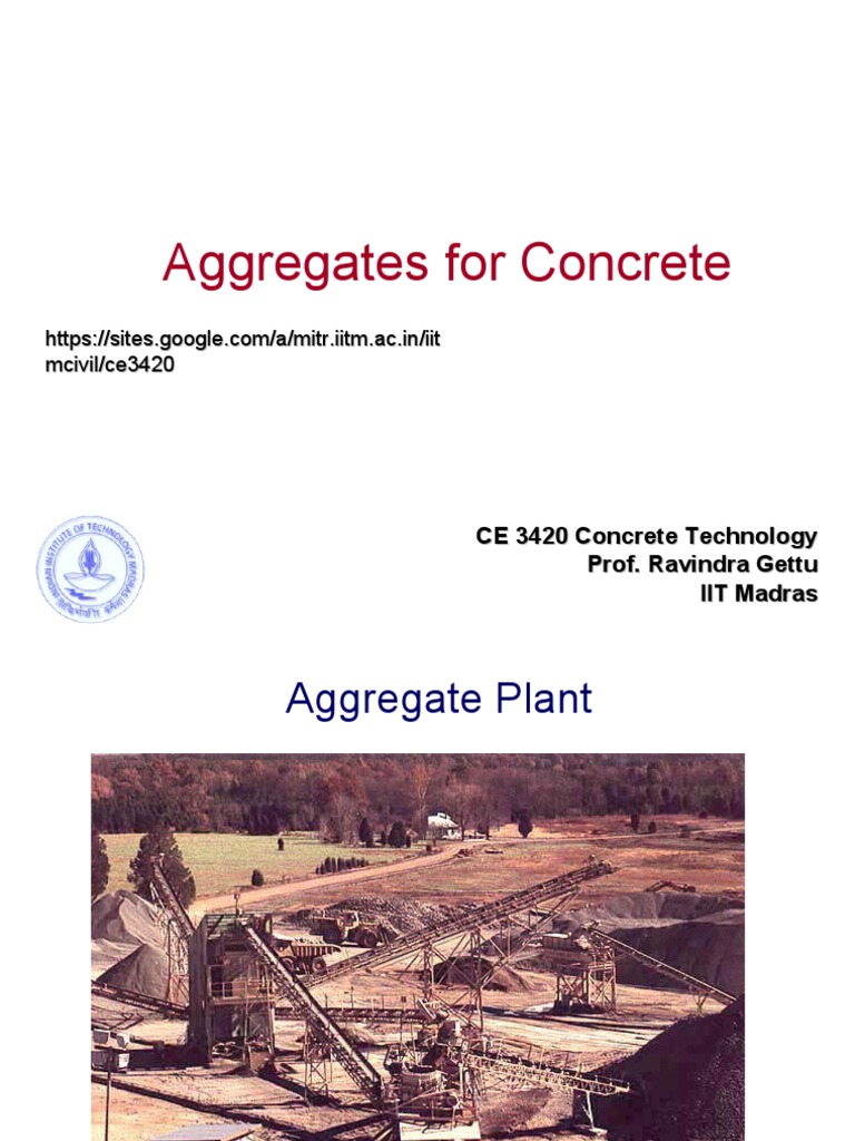 Aggregates For Concrete: Mcivil/ce3420 | Download Free PDF ...