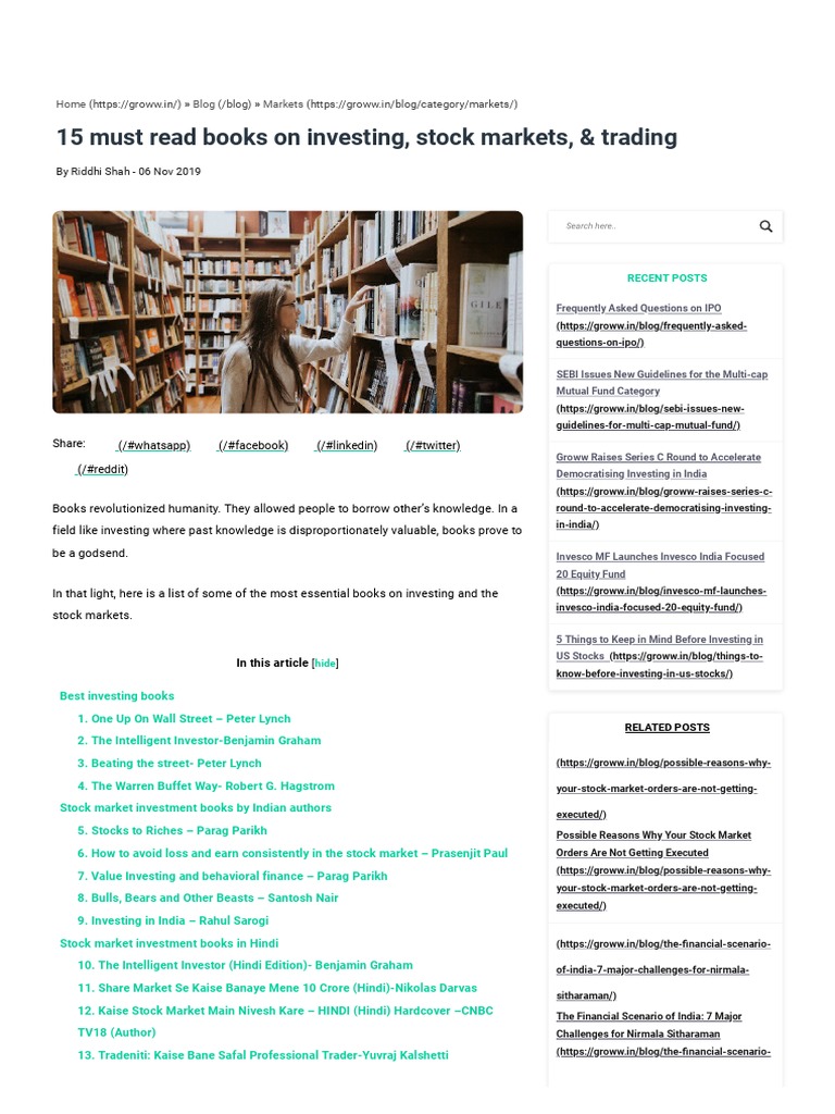 Essential Investing Books for Beginners | PDF | Mutual Funds | Investing