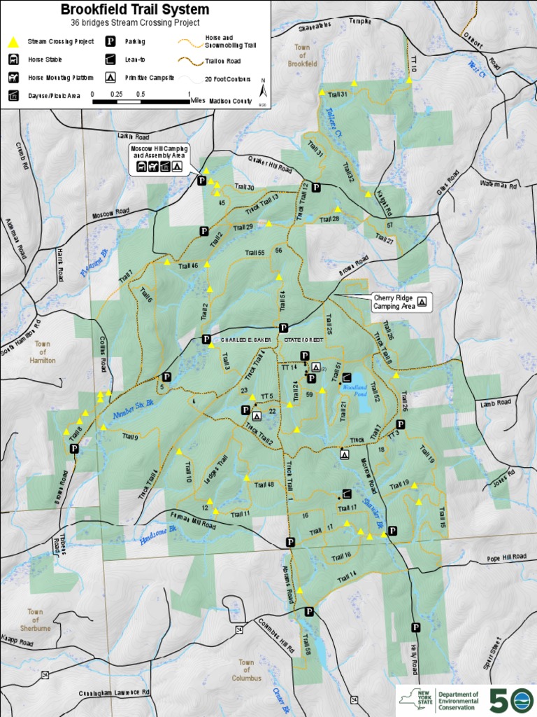 BrookfieldBridgesMap 092020 | PDF | Outdoor Recreation | Adventure Travel