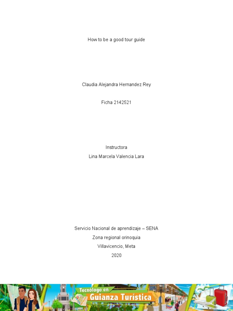 How to Be a Good Tour Guide | PDF