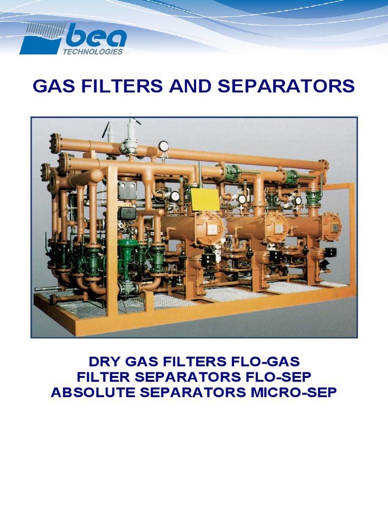 Gas Filters and Separators Bea Italy Com | PDF | Filtration | Gases