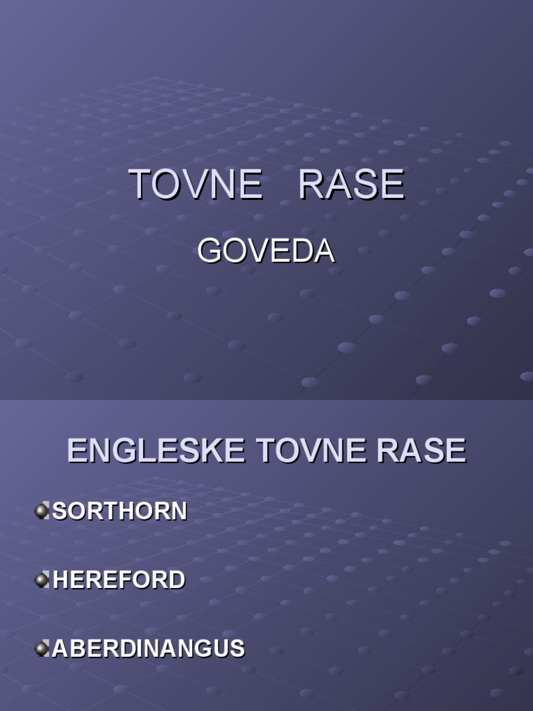 Engleske Tovne Rase | PDF