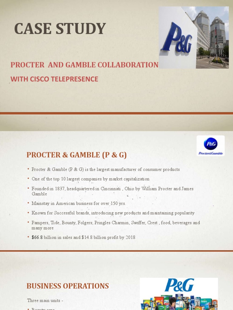 Case Study: Procter and Gamble Collaboration With Cisco Telepresence | PDF | Cisco Systems ...
