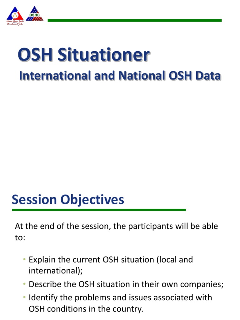 BOSH - OSH Situationer - As of Feb 2016 PDF | PDF | Occupational Safety ...