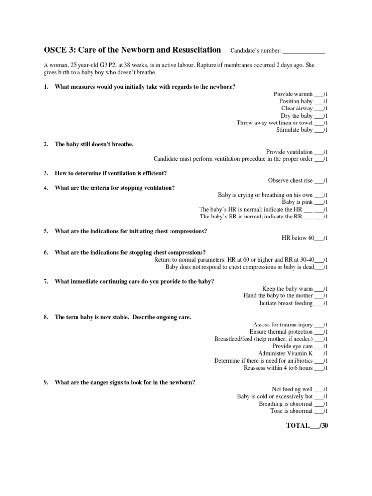 Aip Osce 3 | PDF | Cardiopulmonary Resuscitation | Breathing