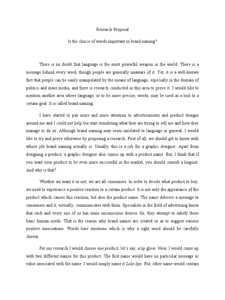The Role of Language in Name Branding | PDF | Brand | Advertising