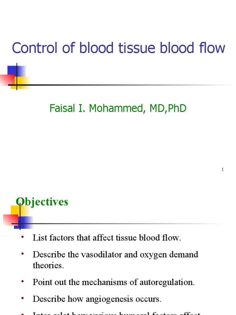 Control of Blood Flow: A Comprehensive Review of the Factors Regulating ...