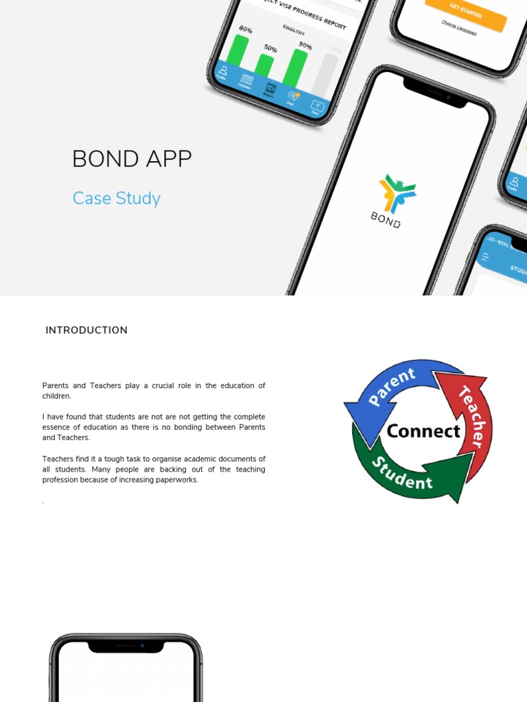 Bond App - UX Case Study | PDF | Mobile App | Teachers