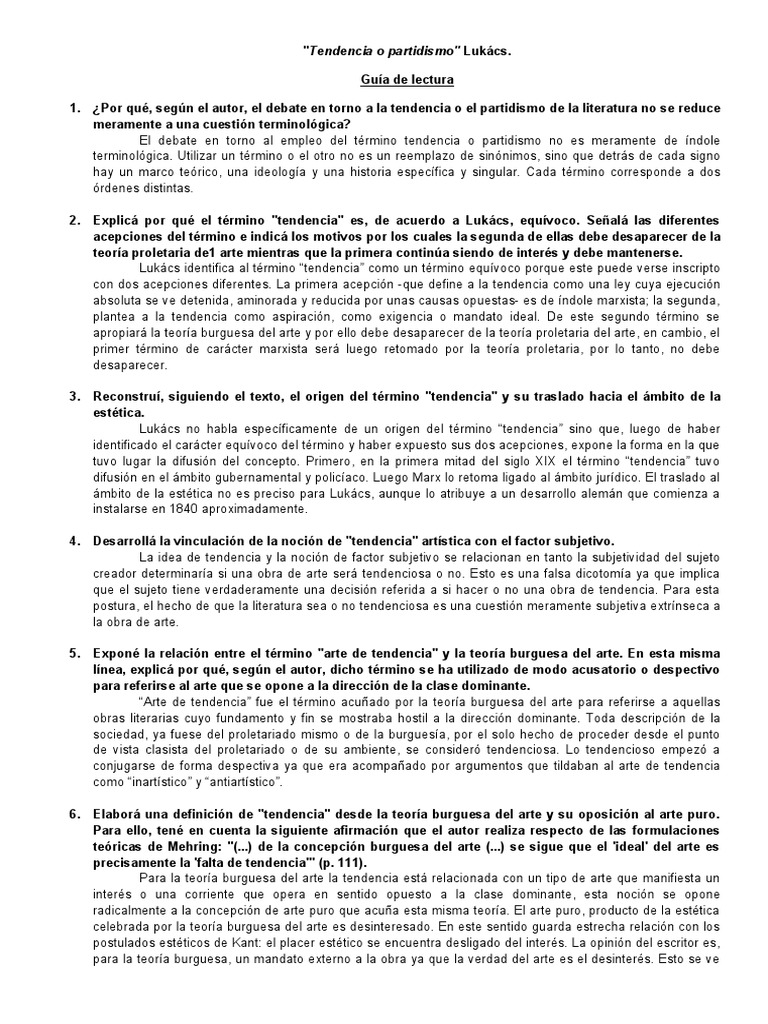 Guía Tendencia o Partidismo | PDF | Dialéctico | Ideologías