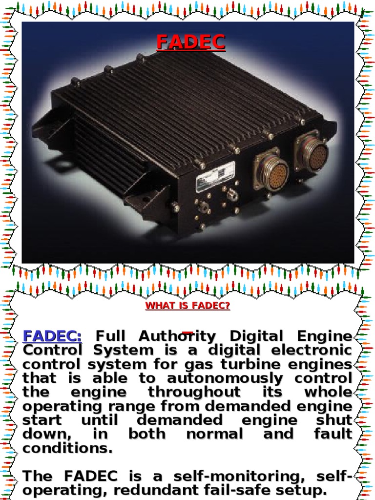 FADEC - Full-Authority Digital Engine Control | PDF | Mechanical ...