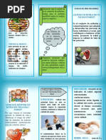 Triptico de Vida Saludable | PDF | Salud y bienestar